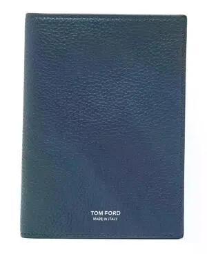 TOM FORD Leather Bi-fold Cardholder - Blue