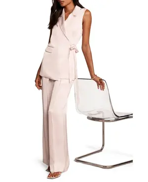 Mint Velvet Pleated Wide Leg Trousers