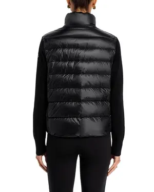 Moncler Cardigan Puffer Jacket - Black