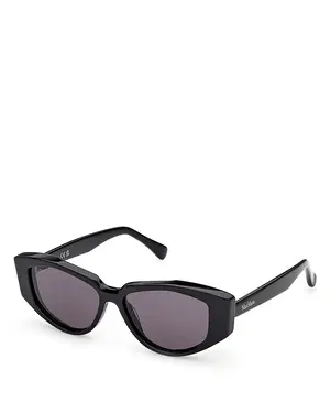 Max Mara Round Sunglasses - Black/smoke