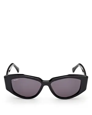 Max Mara Round Sunglasses - Black/smoke