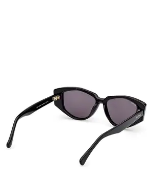 Max Mara Round Sunglasses - Black/smoke