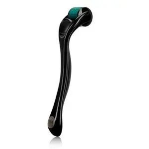 BEAUTY ORA Microneedle Face Roller System 0.25mm - Aqua Head With Black Handle