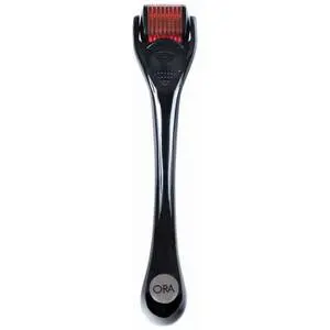 BEAUTY ORA Microneedle Face Roller System 0.25mm - Red Head With Black Handle
