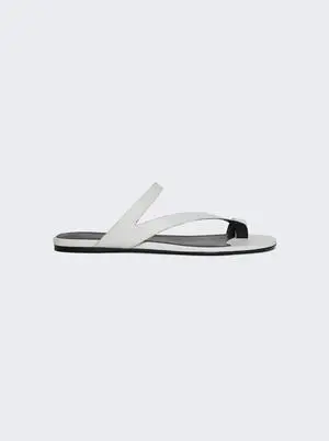 Khaite Aimee Flat Sandal - White