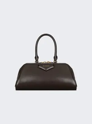Givenchy Antigona East West Small Handheld Bag - Chocolate