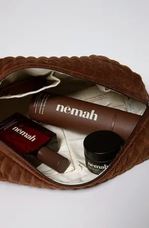 NĒMAH Velvet Beauty Bag