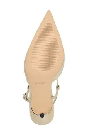 Nine West Mianda Pointed Toe Slingback Pump - Ivory