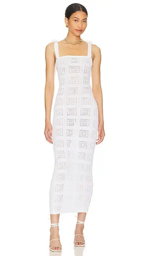 Tularosa Keani Open Back Dress - White
