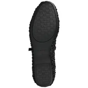 BIRDIES The Hummingbird Mary Jane Openweave Flat - Black