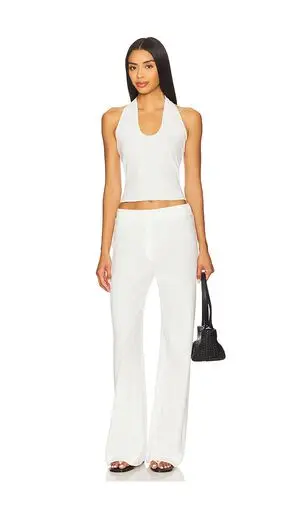 VIR VITA Pointelle Halter Top