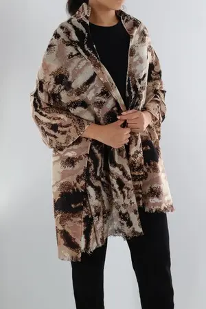 La Fiorentina Abstract Print Scarf