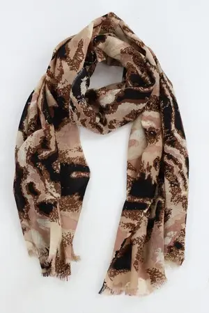 La Fiorentina Abstract Print Scarf