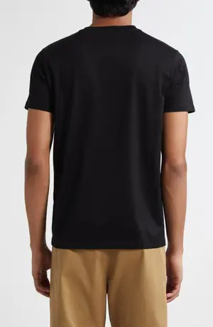 Moncler Logo Patch T-shirt - Black