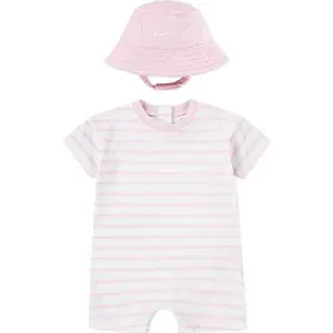 Nike Cotton-blend Terry Romper & Hat Set - Pink Foam