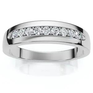 BLISS DIAMOND 14k 1/4ct Lab Grown Diamond Band - 14k White Gold