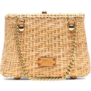 FRANCES VALENTINE Wicker Basket Shoulder Bag