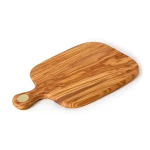 BERARD Racine Olivewood 11.4-inch Cutting Board With Handle - Brown