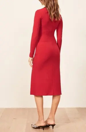 REFORMATION Piazza Ribbed Dress