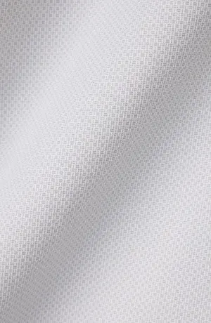RHONE Commuter Slim Fit Performance Polo - Sleet Gray Micro Grid