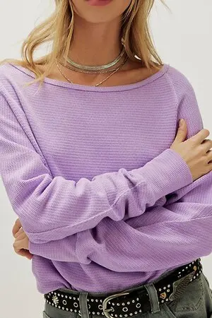 Free People Jess Long Sleeve - Pastel Lilac