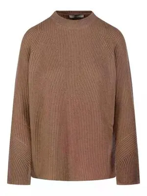 Max Mara Ribbed-knit Sweater - Brown