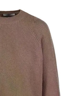 Max Mara Ribbed-knit Sweater - Brown