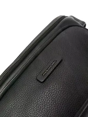 PIQUADRO Logo-plaque Leather Belt Bag