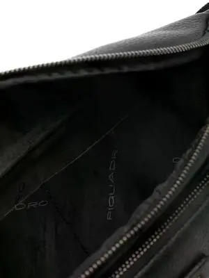 PIQUADRO Logo-plaque Leather Belt Bag