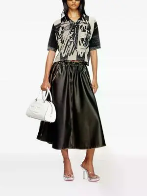 DIESEL® O-blivion Elasticated-waistband Midi Skirt