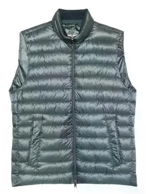 Herno Quilted Sleeveless Vest - Blue