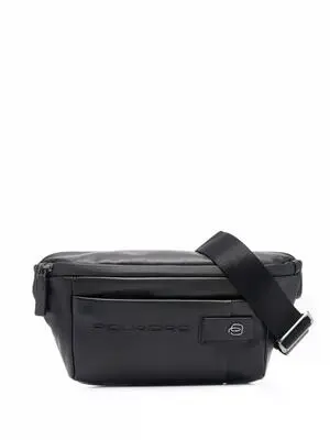 PIQUADRO Embossed-logo Belt Bag - Black