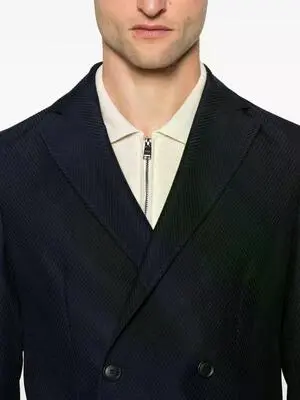 BOSS Double-breasted Jacket - Blue