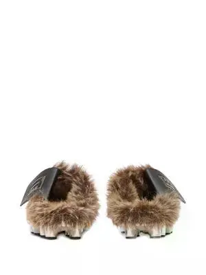 Balmain Half Time Slippers - Grey