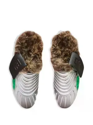 Balmain Half Time Slippers - Grey