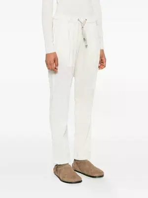 Herno Resort Pleated Drawstring Trousers - Neutrals