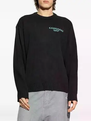 Carhartt Work In Progress Logo-embroidered Ribbed Knit Sweater