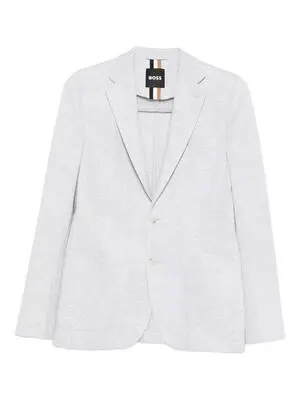 BOSS Checked Cotton-blend Jacket