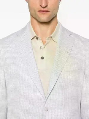 BOSS Checked Cotton-blend Jacket
