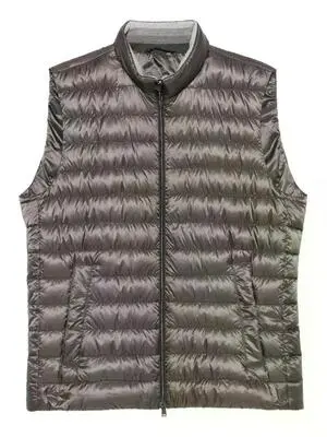 Herno Quilted Sleeveless Vest - Grey