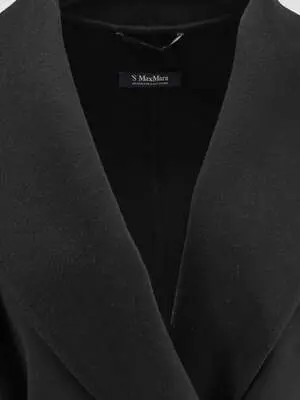 Max Mara Messi Wool Coat - Black