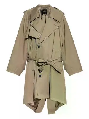 Balenciaga Gabardine Trench Coat - Green