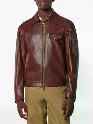 Versace Biker-style Leather Jacket