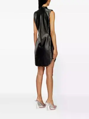 DIESEL® Zip-front Sleeveless Mini Dress