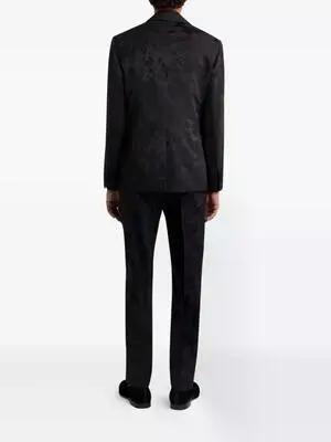Etro Peacock-jacquard Single-breasted Blazer