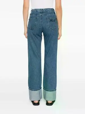 Karl Lagerfeld Cuffed-hem Jeans