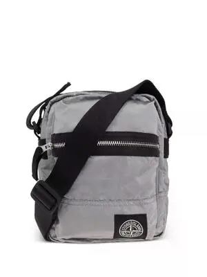 Stone Island Zip-Fastening Messenger Bag Grey