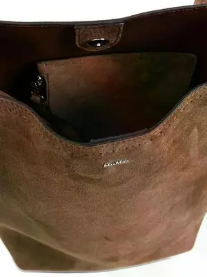 Max Mara Archetti Suede Shoulder Bag - Neutrals