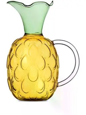ICHENDORF MILANO Pineapple Glass Jug - Yellow