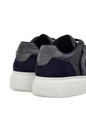 FERRAGAMO Leather Panelled Sneakers